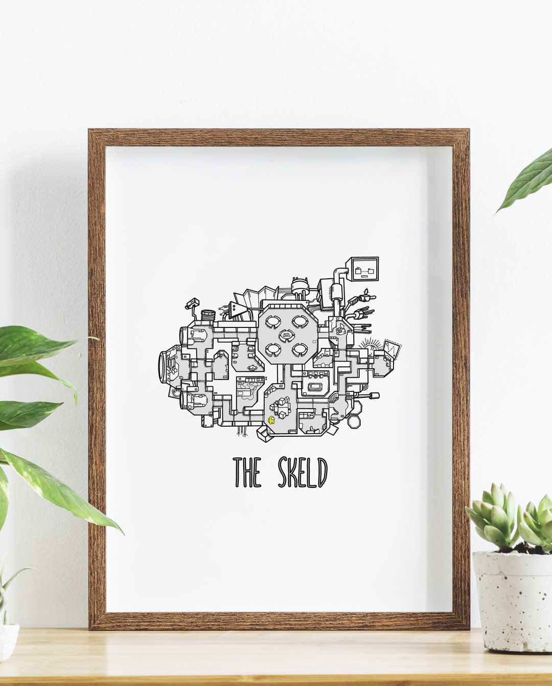 Among Us - the Skeld Map POSTER - Impression - Print - Custom Color ...
