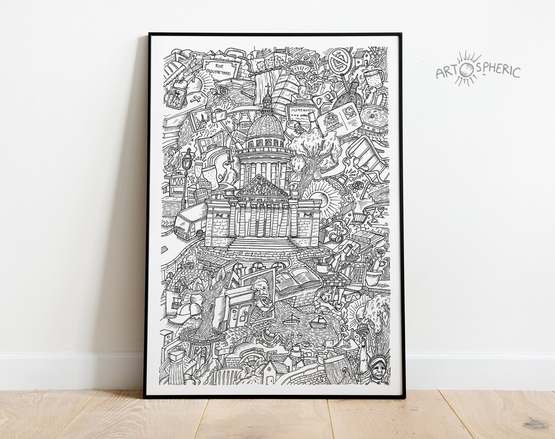 PANTHÉON POSTER (limited Print Series - Numbered & Signed) / 21x30cm ...