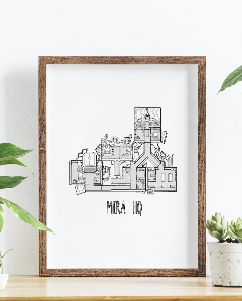 Among Us - Mira HQ Map POSTER - Impression - Print - Custom Mate Color ...