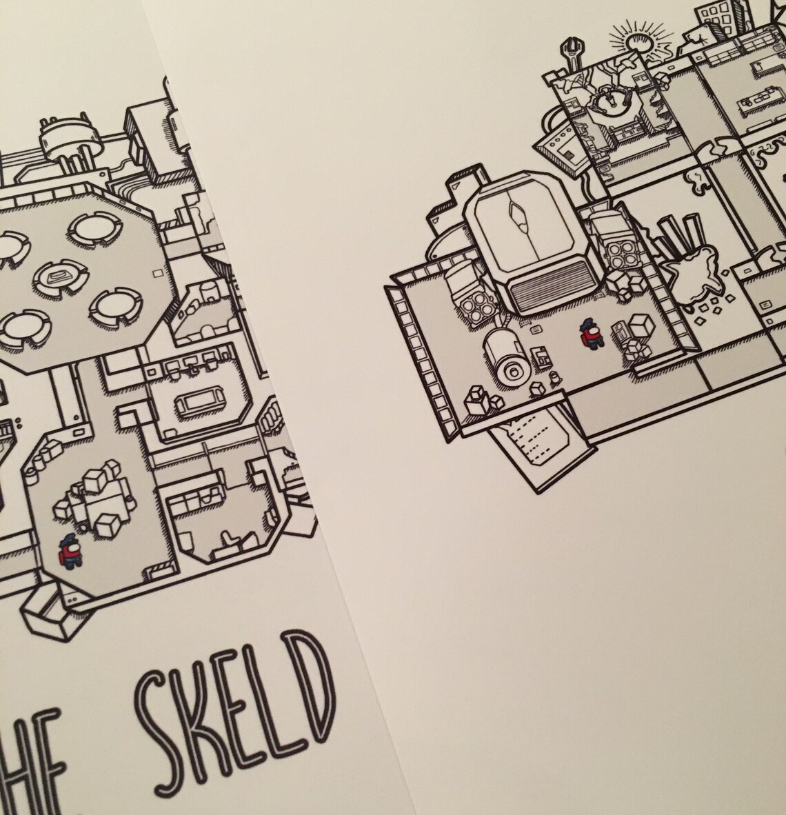 Among Us - Mira HQ Map POSTER - Impression - Print - Custom Mate Color ...