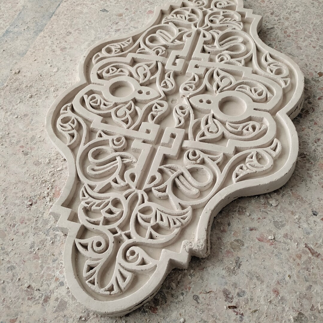 Moroccan Plaster Gypsum Arches, Handmade Plaster Arch, 53 Cm Height ...