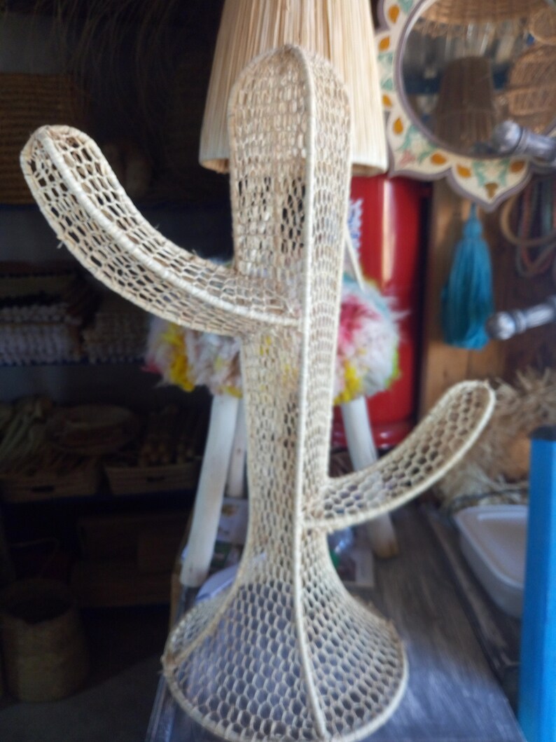 Moroccan Decorative Raffia Cactus Handmade Raffia Cactus - Etsy