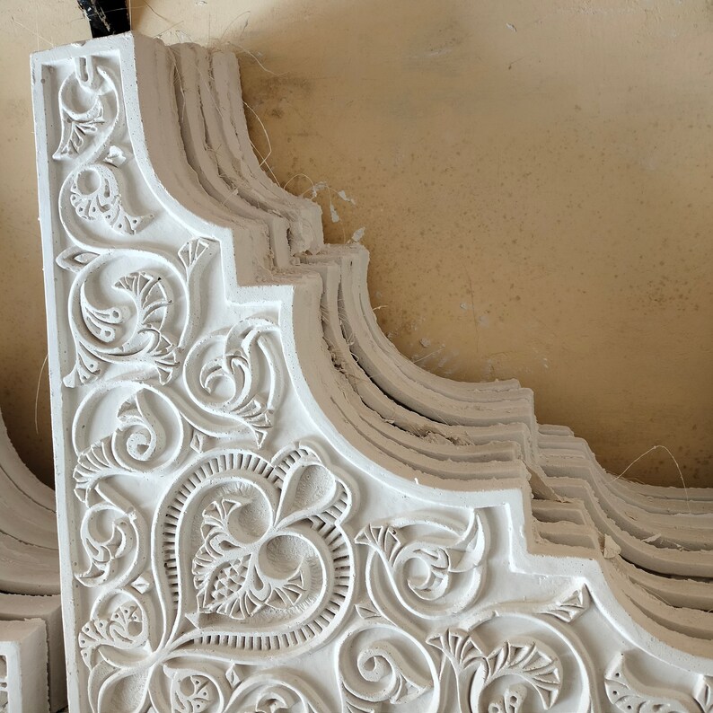 2 Set of Moroccan Plaster Gypsum Arches Handmade Plaster - Etsy