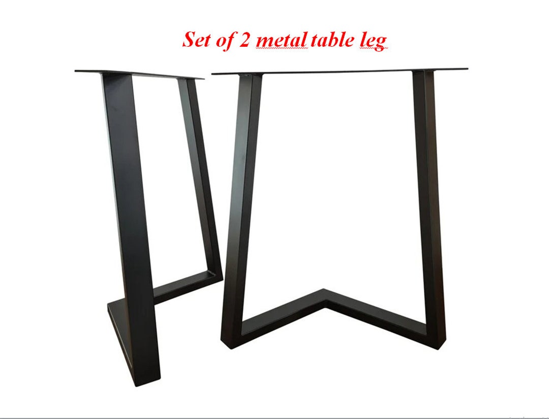 Set 2 High Table Leg 90cm Trapezium M in Metal Moroccan - Etsy