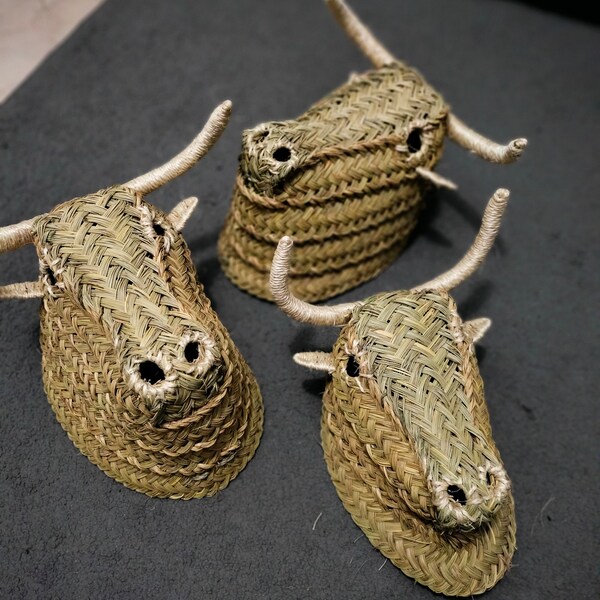 Woven Bull Head - Etsy