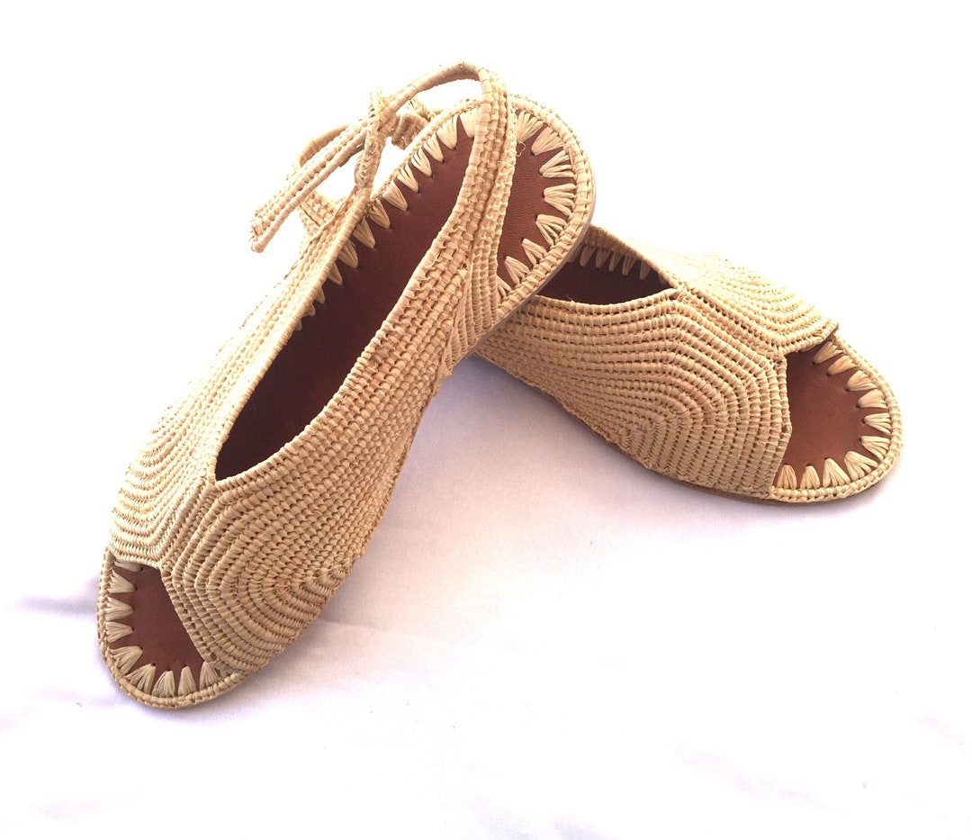 Wholesale , Natural Raffia Sandals, Raffia Mules, Slippers Raffia ...