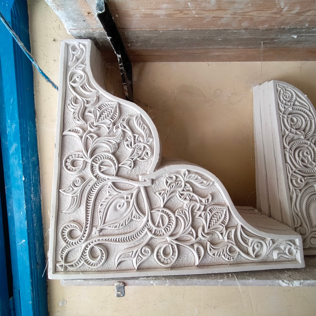 2 Set of Moroccan Plaster Gypsum Arches, Handmade Plaster Arch, 57 Cm ...
