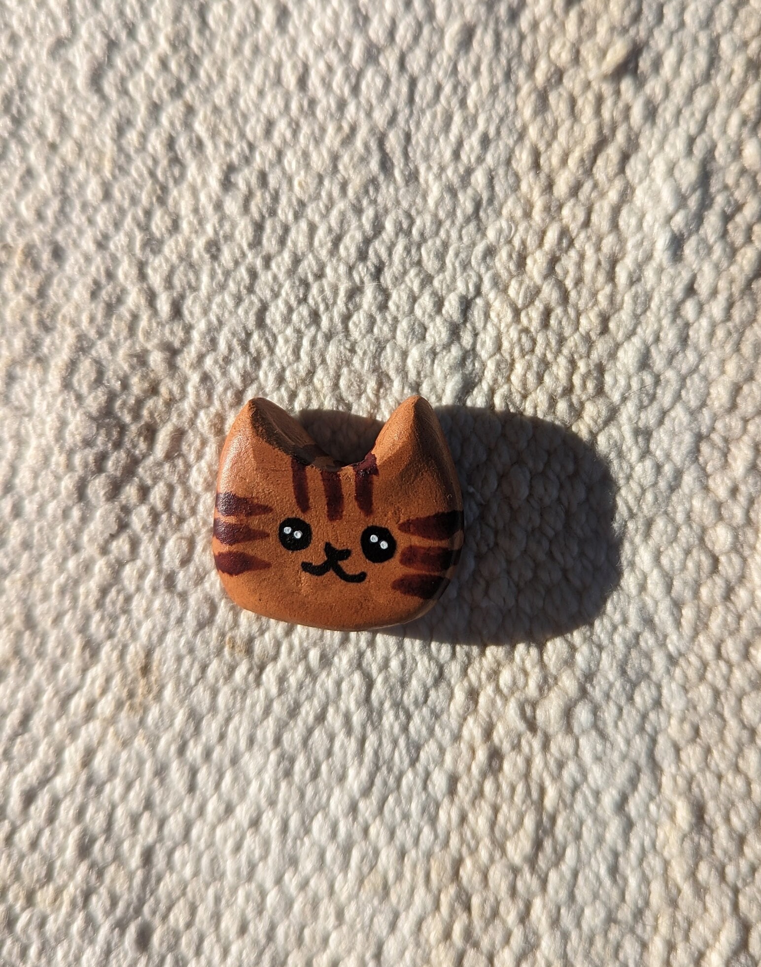 Set 5 Cat Clay Magnets Cute Ceramic Kitten Refrigerator Magnet Small ...