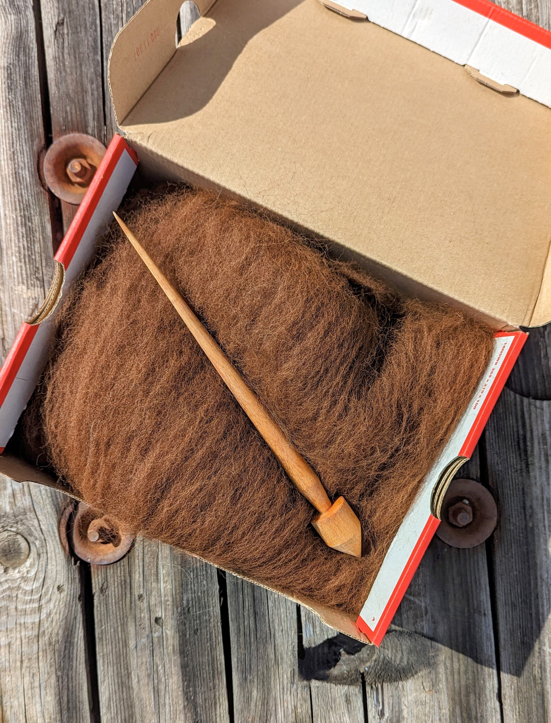 Spinning Kit With Supported Spindle and Pure Carded Alpaca - Etsy