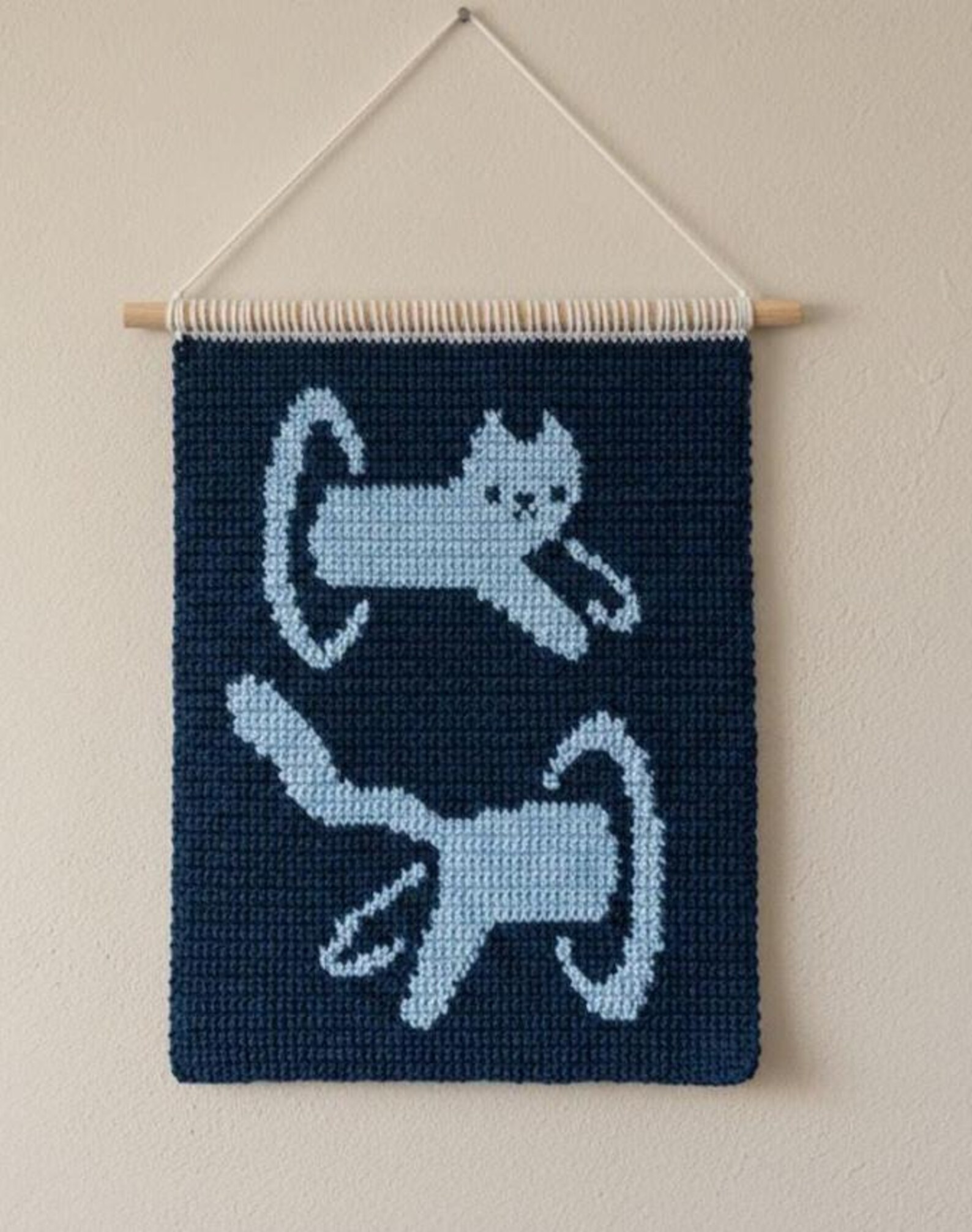 Cat Portal Tapestry Crochet Pattern – Teleportation Kitty Wall Hanging ...