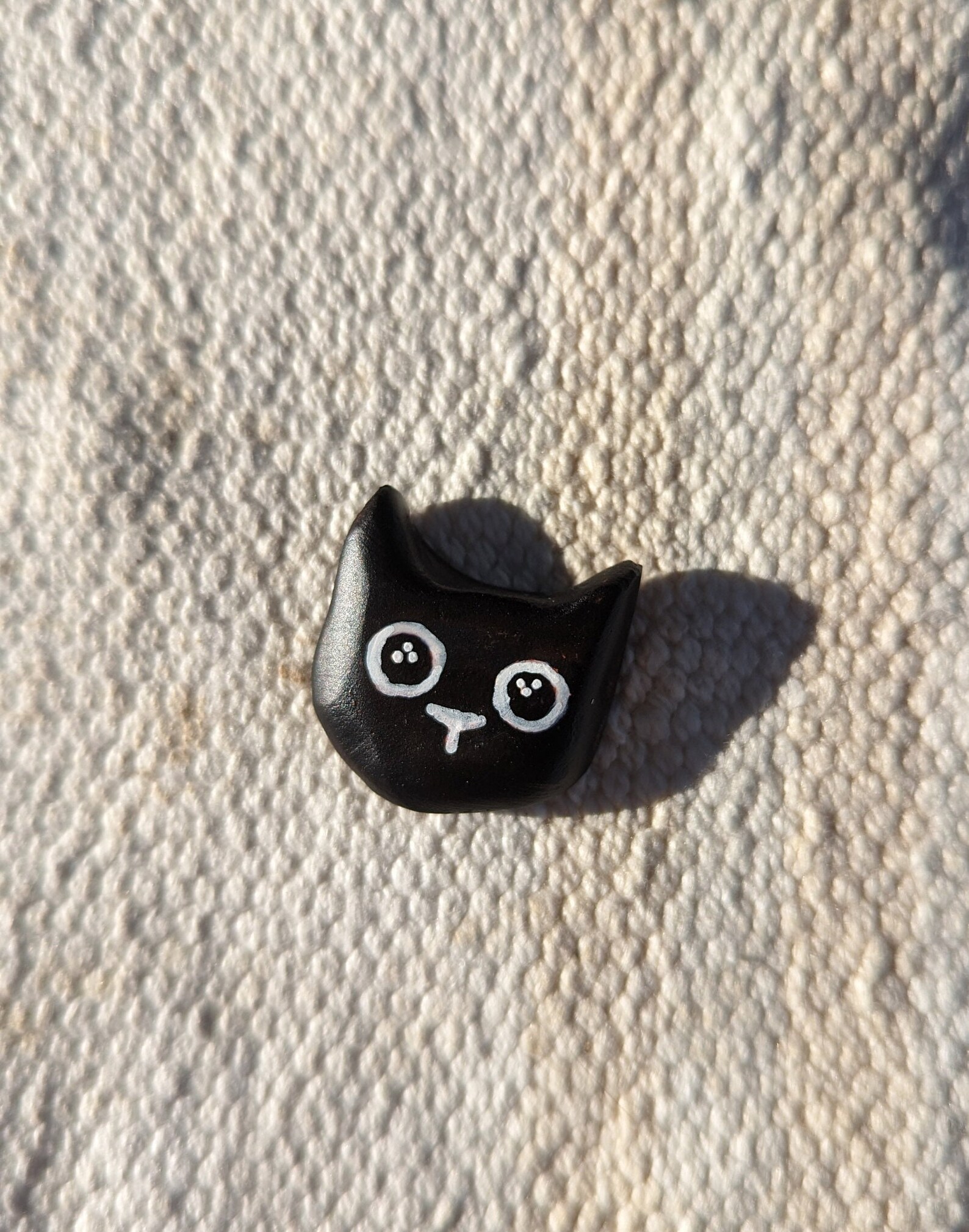 Set 5 Cat Clay Magnets Cute Ceramic Kitten Refrigerator Magnet Small ...
