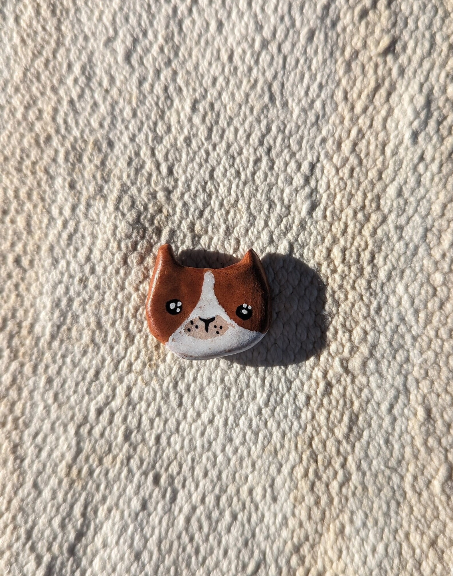 Set 5 Cat Clay Magnets Cute Ceramic Kitten Refrigerator Magnet Small ...