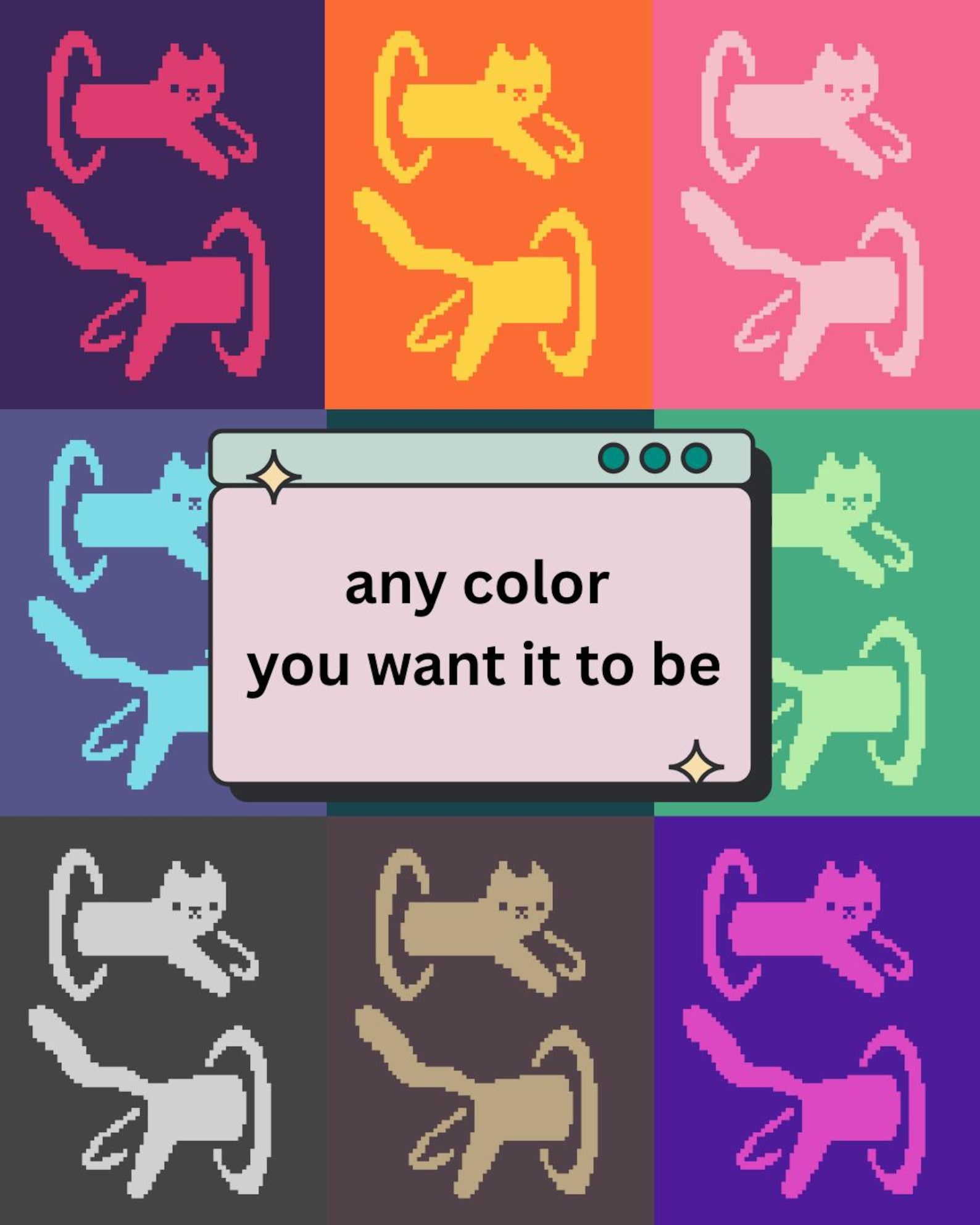 Cat Portal Tapestry Crochet Pattern – Teleportation Kitty Wall Hanging ...