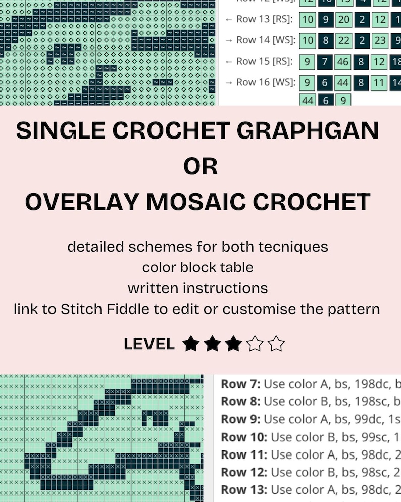 Borzoi Dog Graphgan Crochet Pattern – Greyhound Overlay Mosaic PDF - Etsy