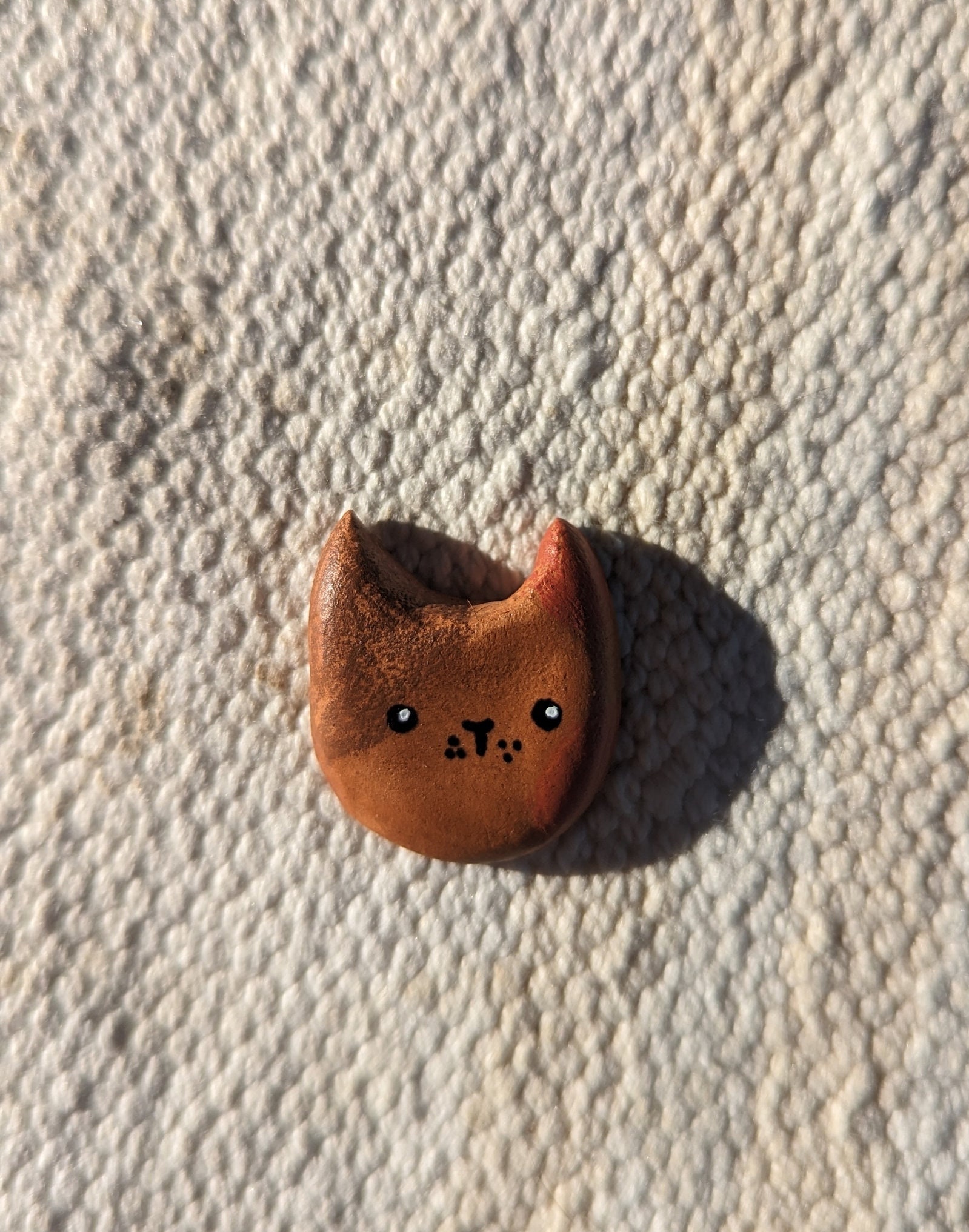Set 5 Cat Clay Magnets Cute Ceramic Kitten Refrigerator Magnet Small ...