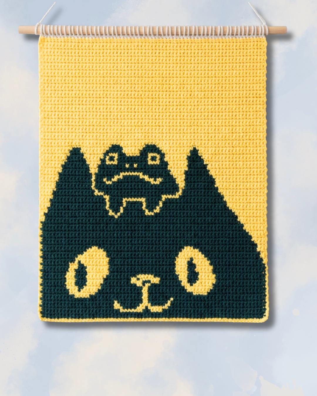 Cat and Frog Tapestry Crochet Pattern + Mosaic Overlay – Toad and ...