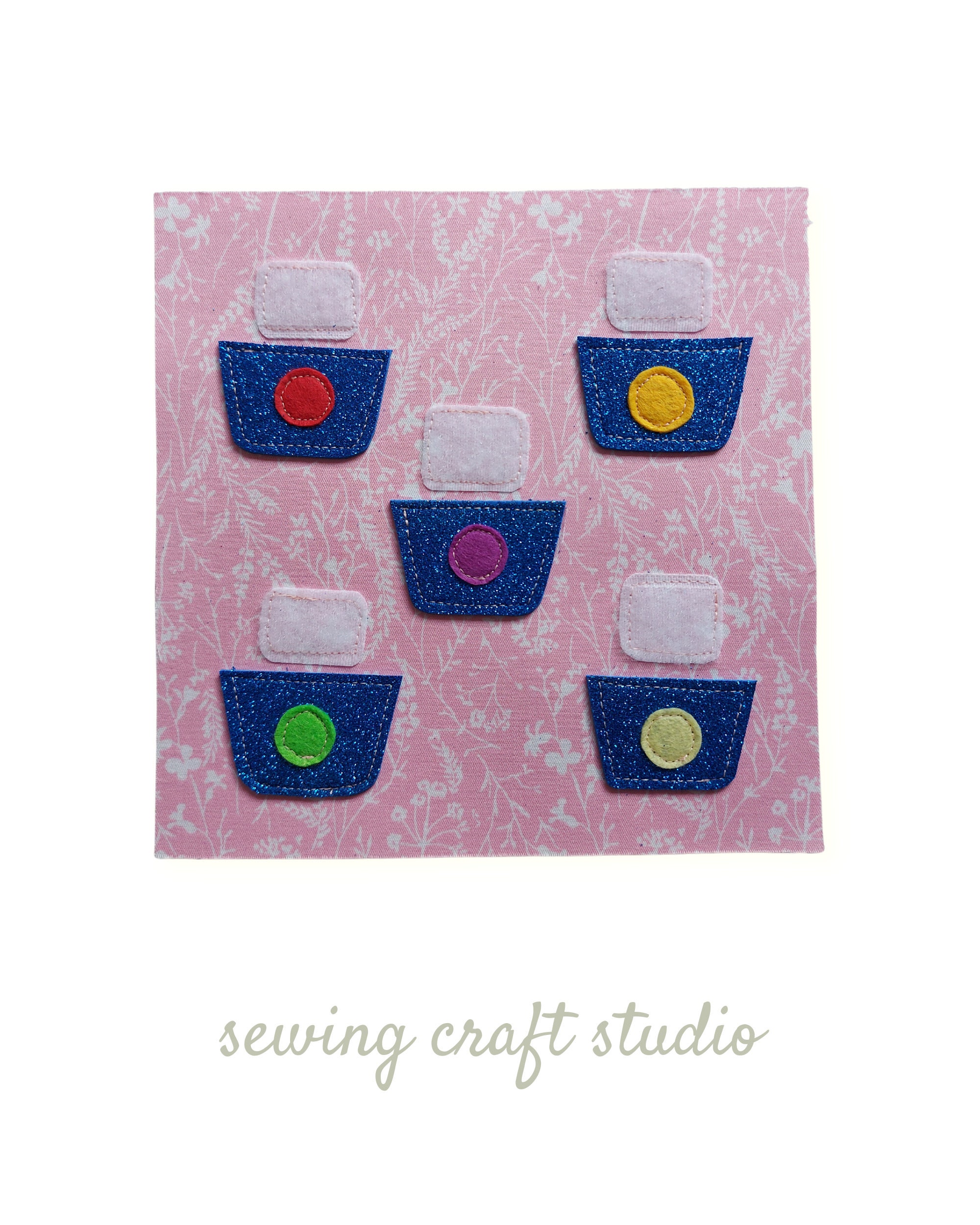 Giant Cupcake Color Match Quiet Book Activity, Felt Book PDF-SVG ...