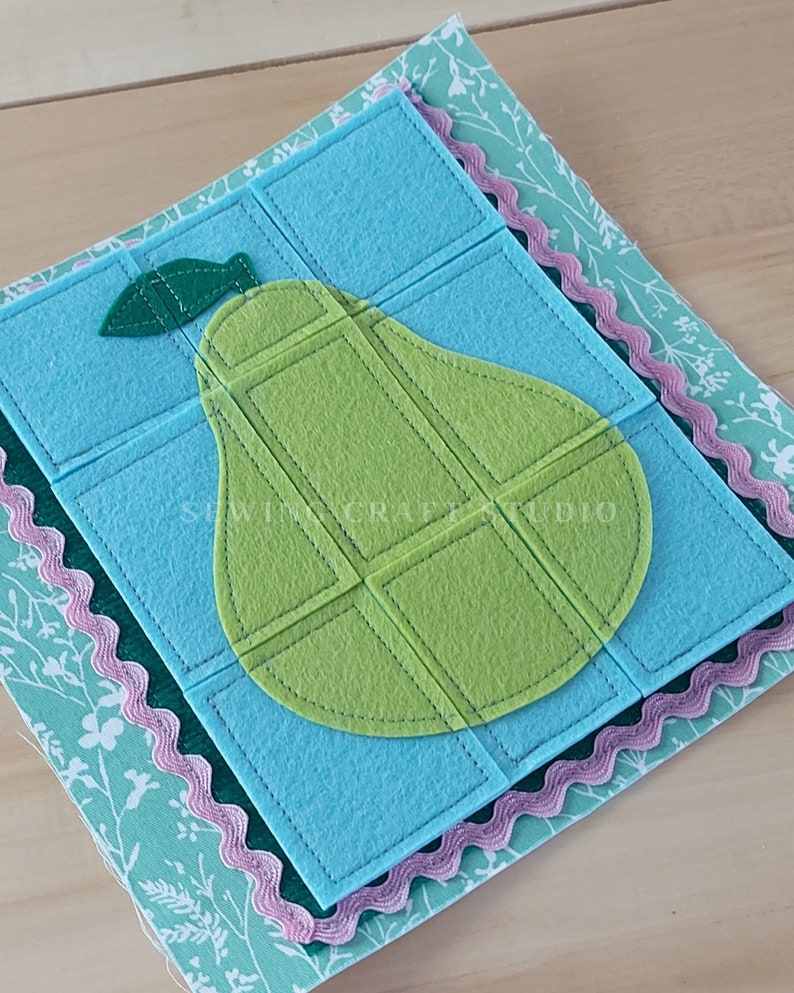 Quiet Book Pattern SVG PDF Fruits Puzzle Busy Book Pattern - Etsy