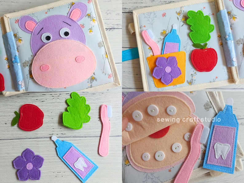 PDF, SVG Bundling 11 Pages of Quiet Book Pages Activities Patterns With ...