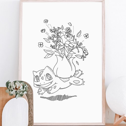 Triforce Art Print Fine Line Floral Art - Etsy