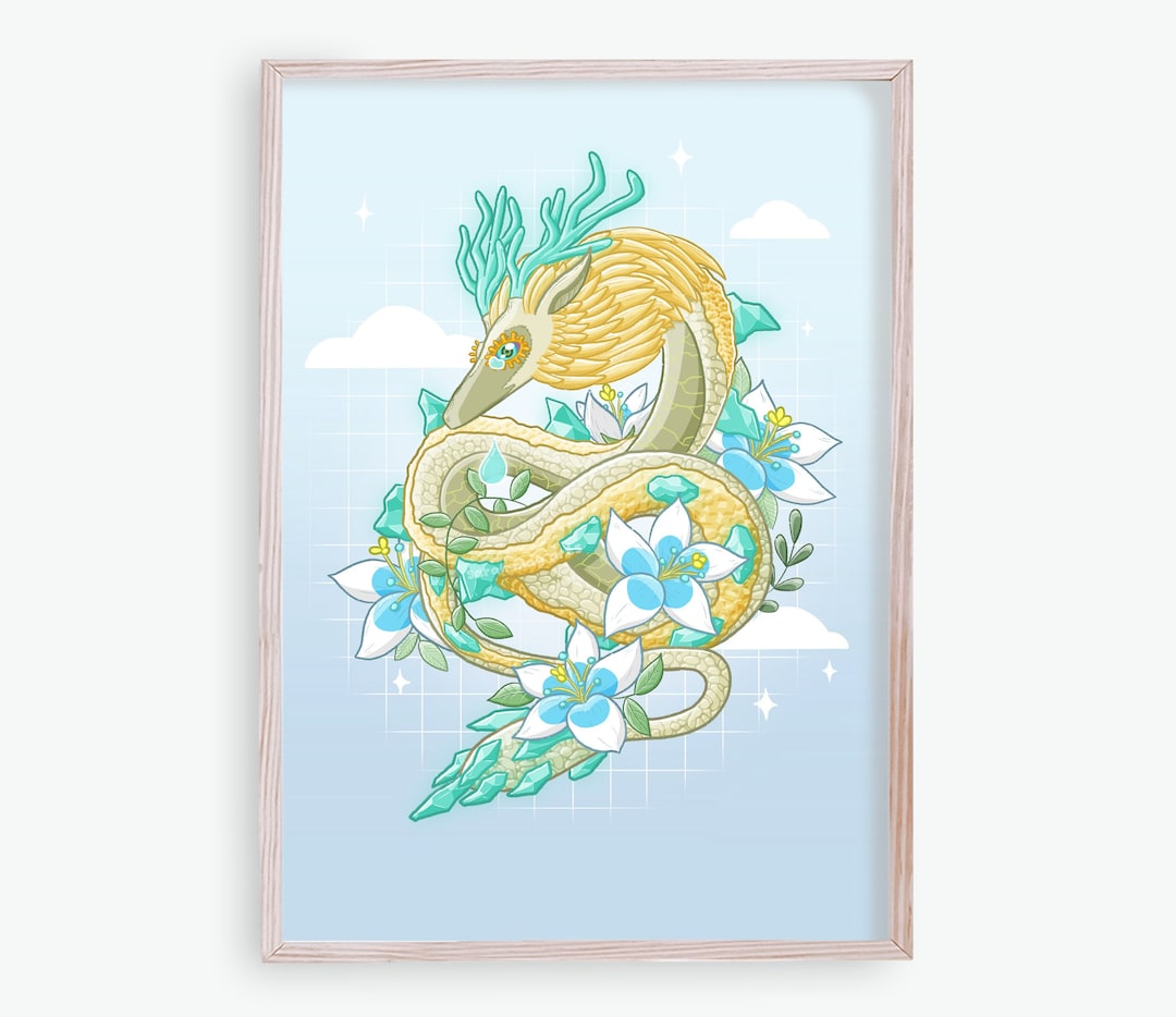 Light Dragon Art Print | Legend of Zelda: Tears of the Kingdom Fine ...