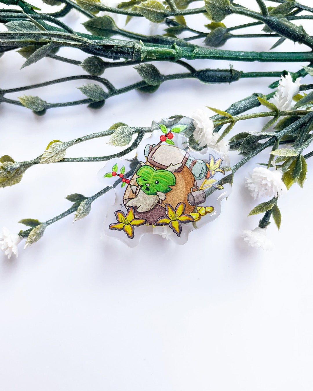 Korok With a Backpack Acrylic Pin Legend of Zelda: Tears of the Kingdom ...