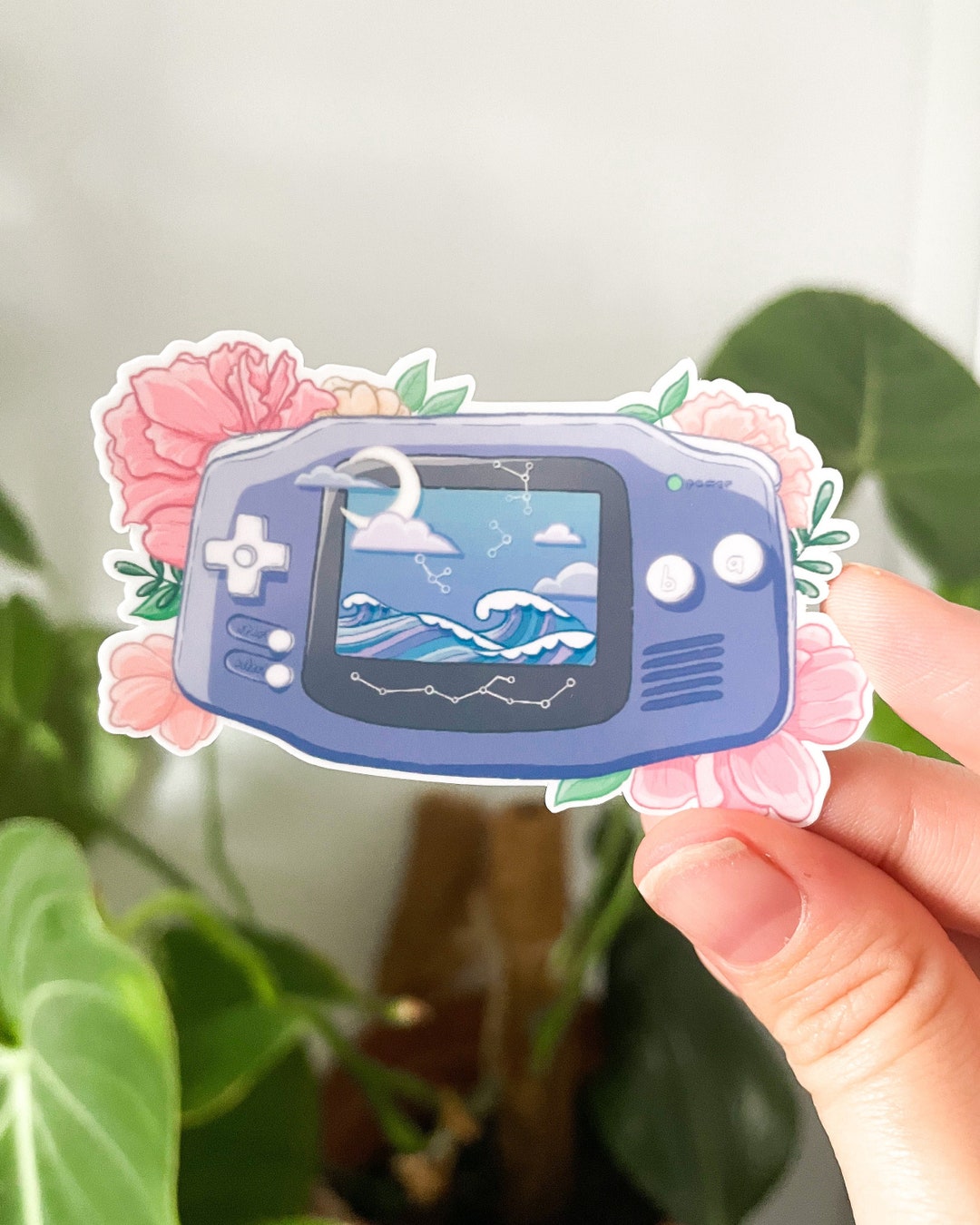 Game Boy Advance Waterproof Die Cut Sticker - 2.9 Inch Nintendo Video ...