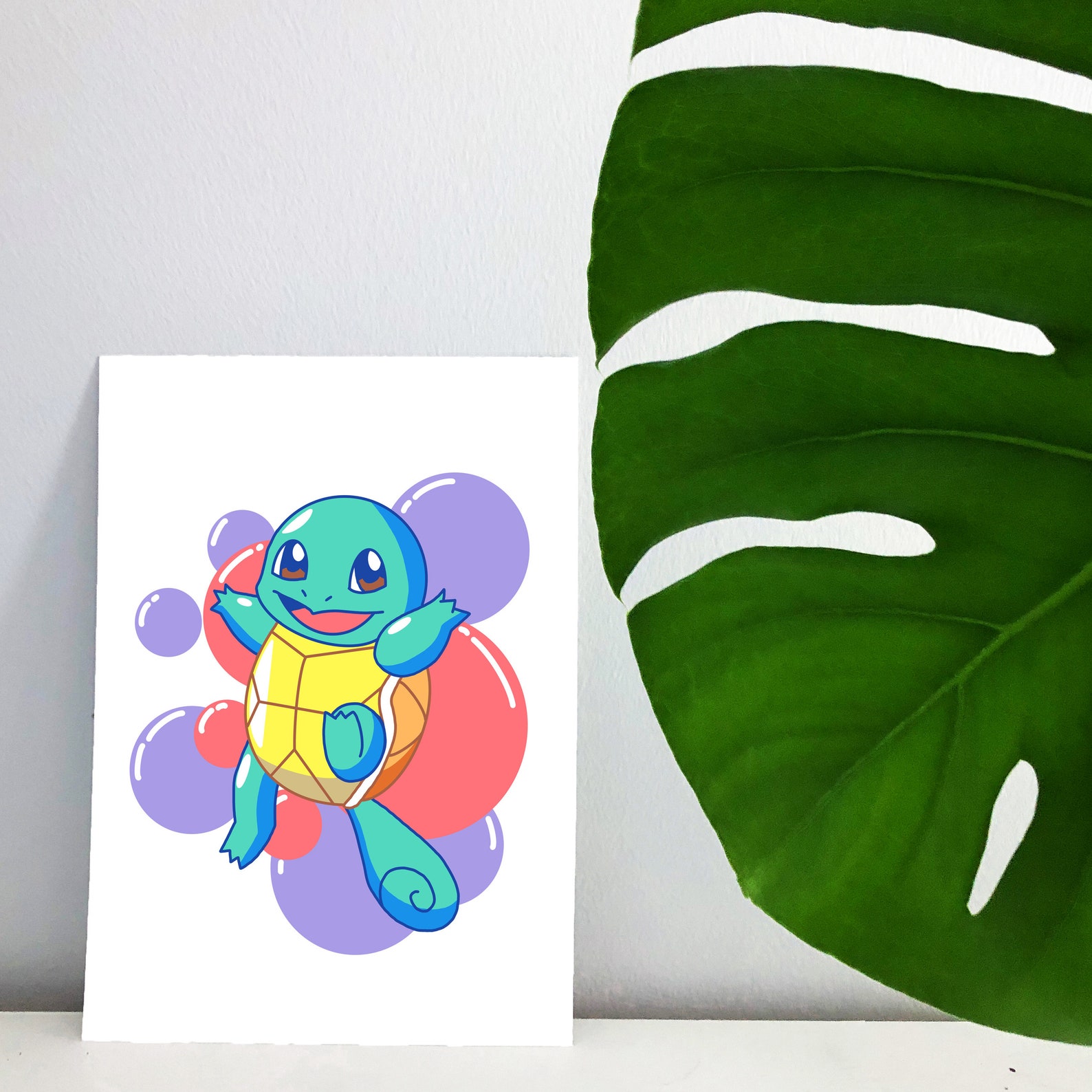 Squirtle Mini Print Pokemon POSCA Paint Pen Art | Etsy