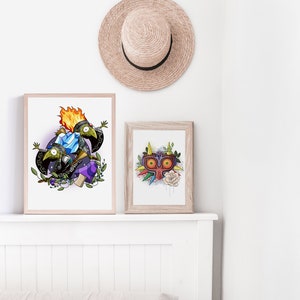 Koume and Kotake Art Print Legend of Zelda: Majoras Mask | Etsy