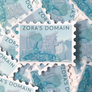 Zora's Domain Postage Stamp Vinyl Waterproof Die Cut Sticker - 2.3 Inch ...