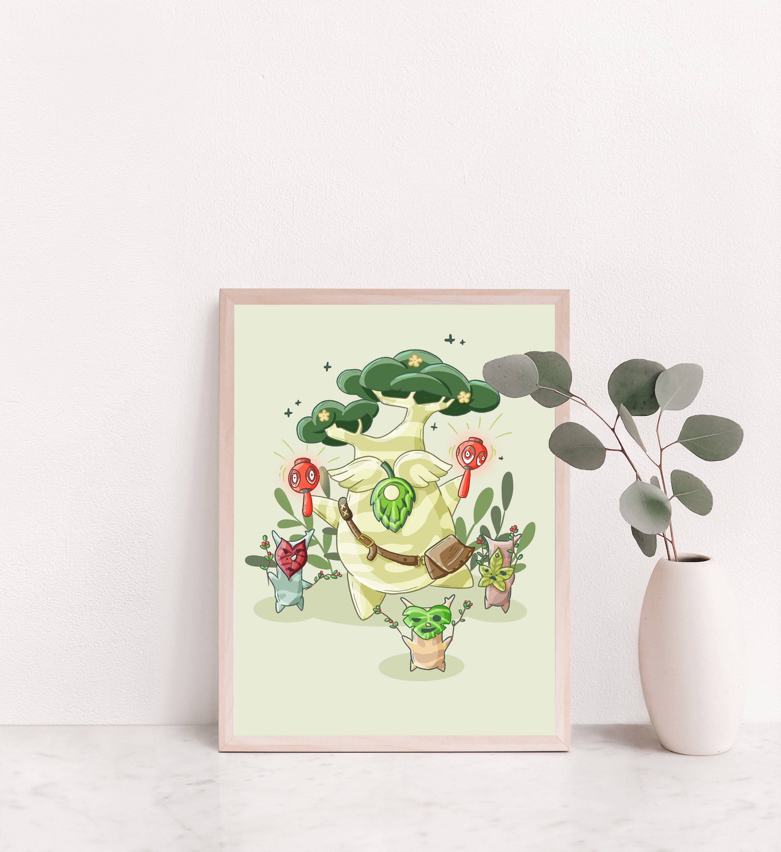 Hestu Art Print | Legend of Zelda: Tears of the Kingdom Fine Line ...