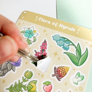Flora of Hyrule Sticker Sheet - 14pcs Legend of Zelda: Breath of the ...