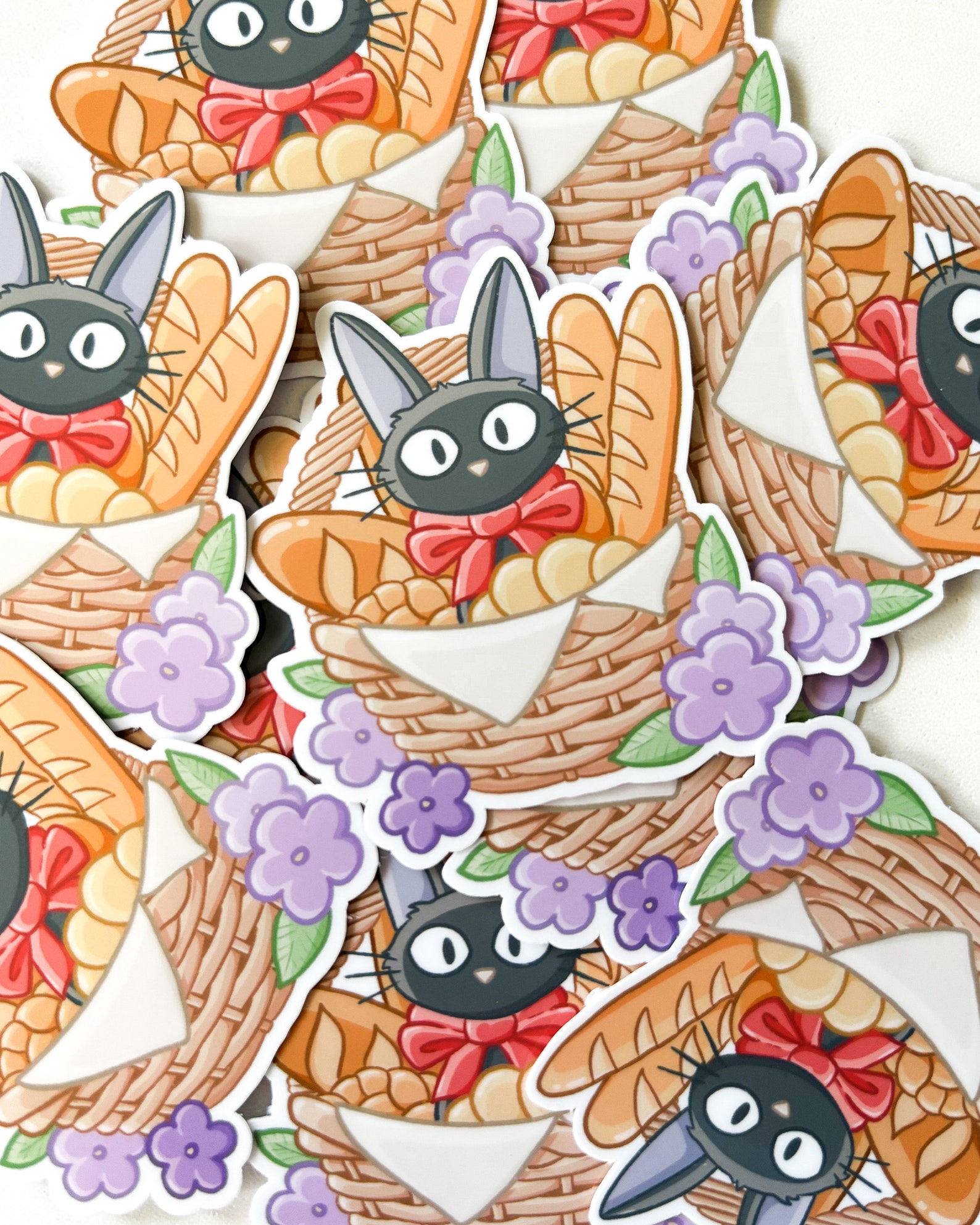Bakery Black Cat Waterproof Die Cut Sticker - 2.1 Inch Anime Sticker - Etsy