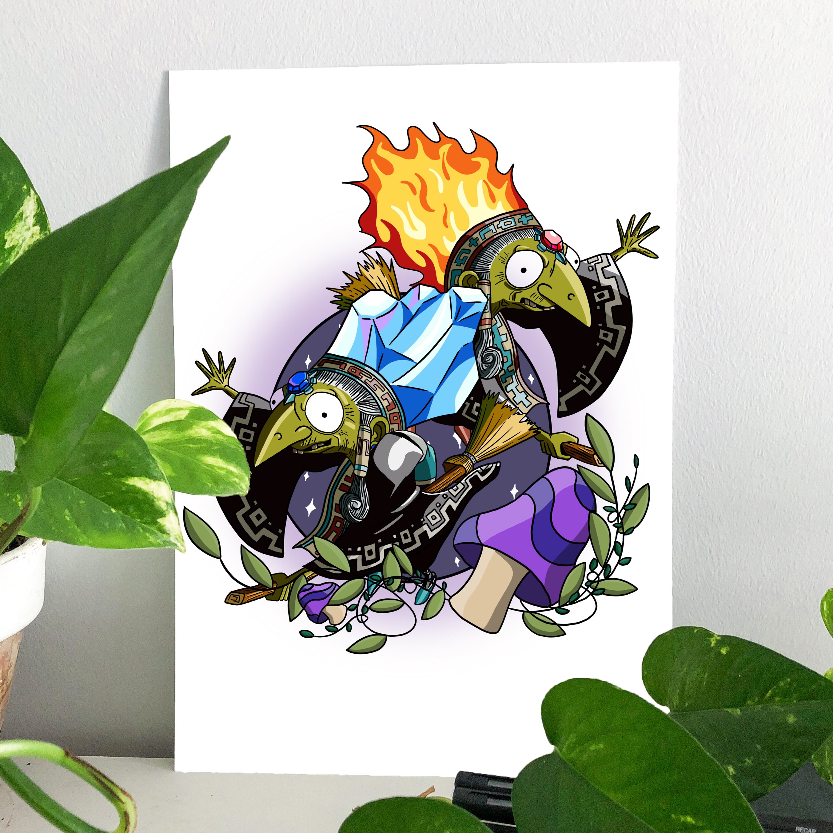 Koume and Kotake Art Print Legend of Zelda: Majoras Mask - Etsy Australia