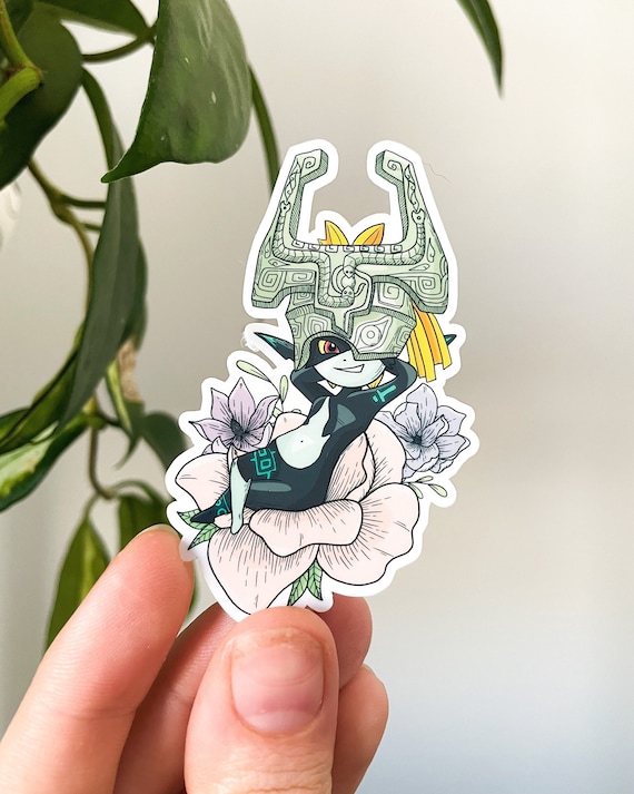 Midna Floral Vinyl Waterproof Die Cut Sticker 3 Inch Legend | Etsy
