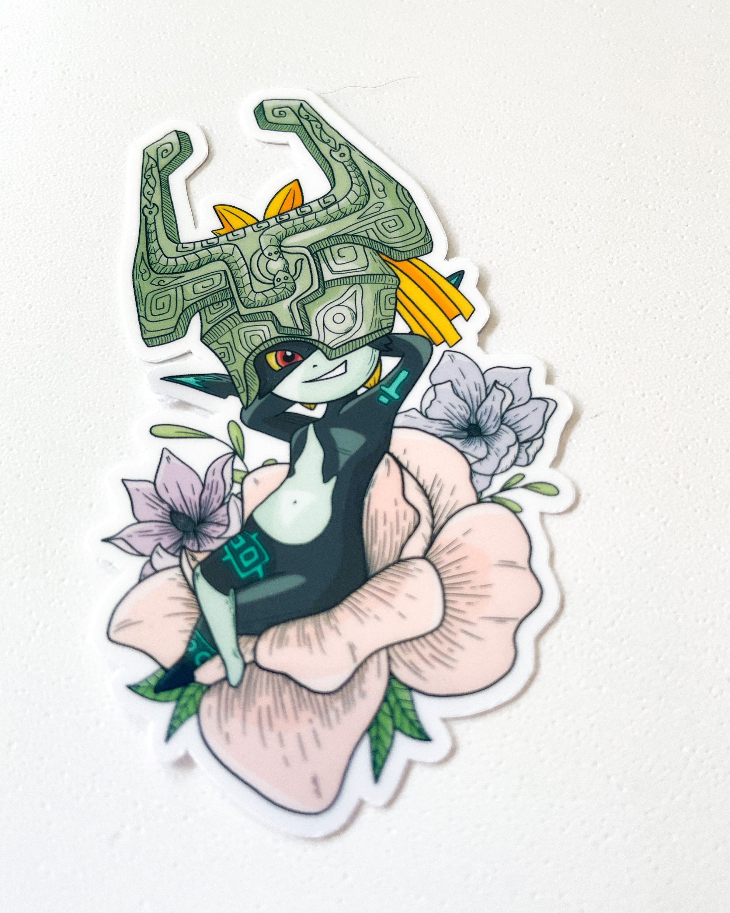 Midna Floral Vinyl Waterproof Die Cut Sticker 3 Inch Legend - Etsy