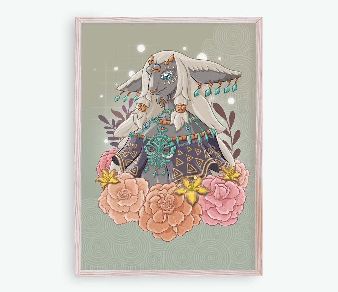 Rauru Art Print | Legend of Zelda: Tears of the Kingdom Fine Line ...