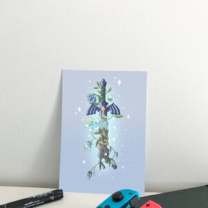Decayed Master Sword Art Print | Legend of Zelda: Tears of the Kingdom ...