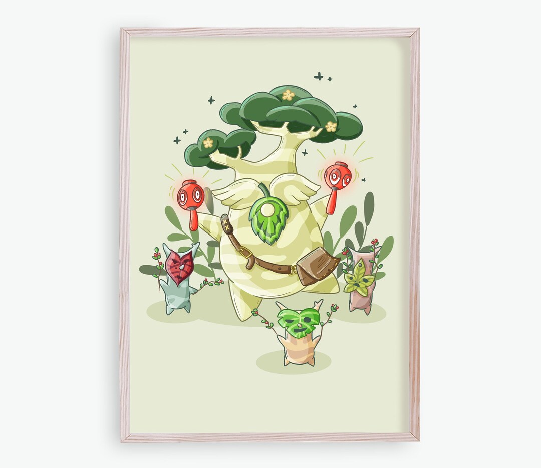 Hestu Art Print | Legend of Zelda: Tears of the Kingdom Fine Line ...