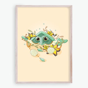 Mineru's Mask Art Print Legend of Zelda: Tears of the Kingdom Fine Line ...