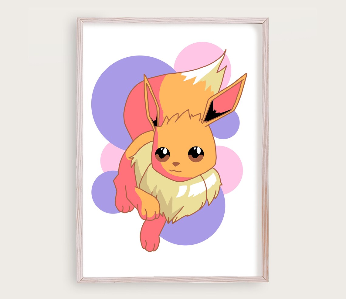 Eevee Mini Print Pokemon POSCA Paint Pen Art | Etsy