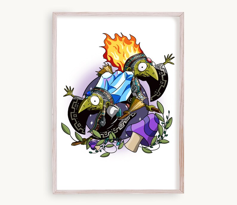 Koume and Kotake Art Print Legend of Zelda: Majoras Mask - Etsy Australia