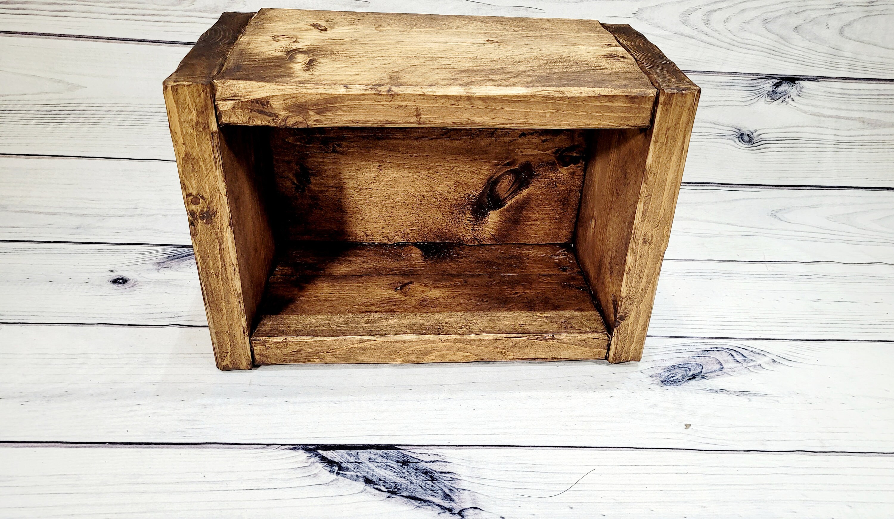 Rustic Wooden Storage Box
