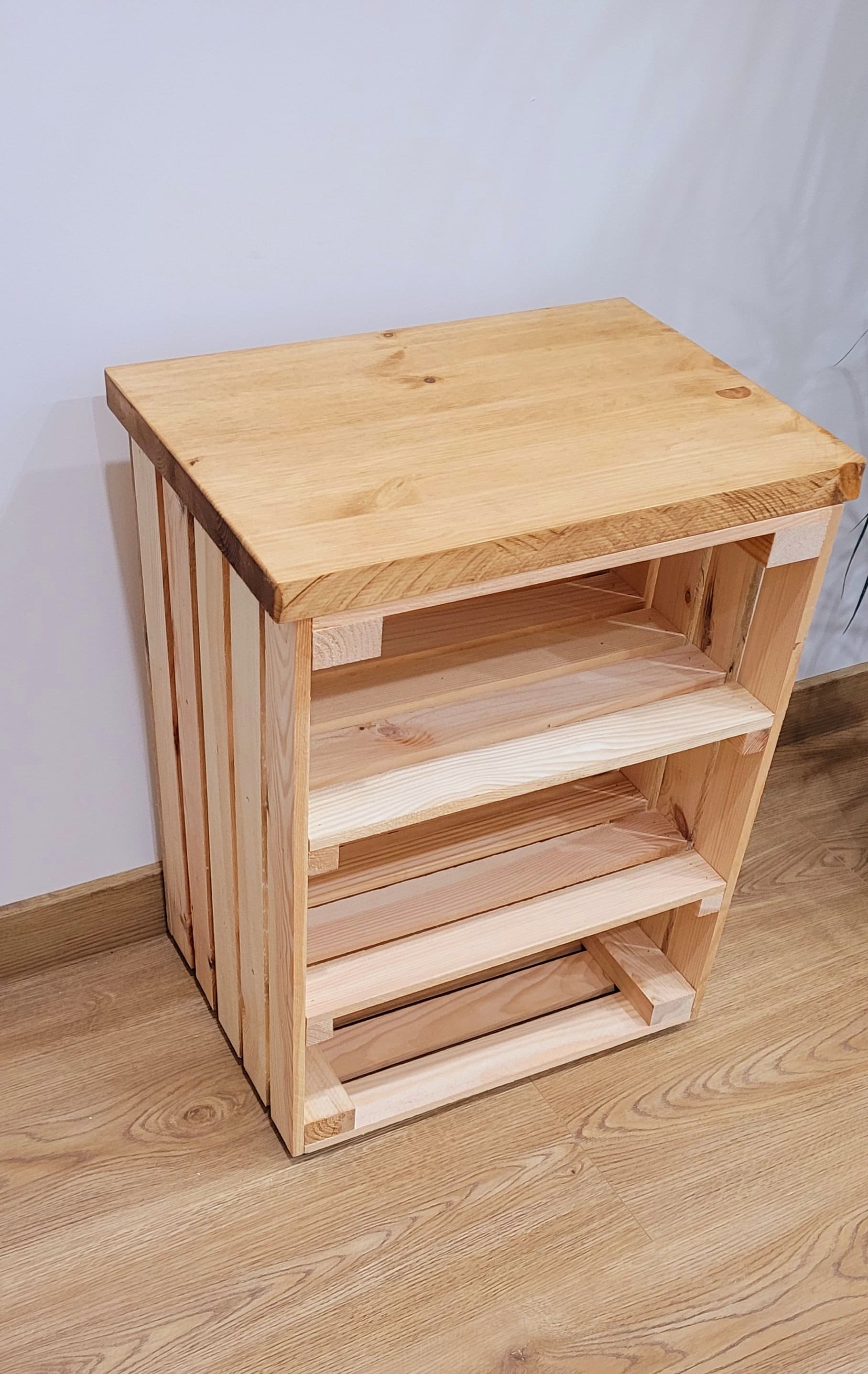 2 X Wooden Crates Bedside Tables Rustic Washed Grey Wooden - Etsy