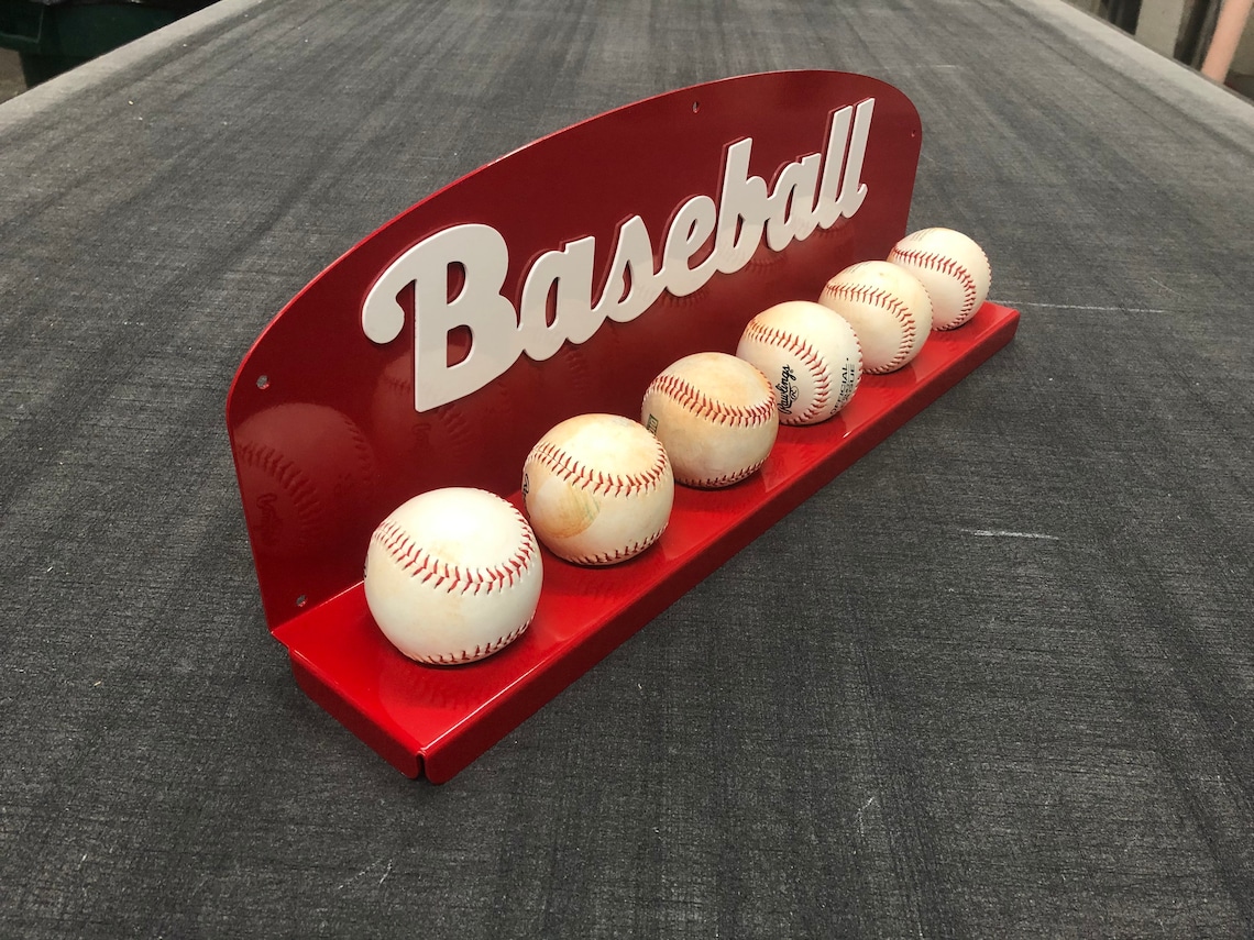 Baseball Display Shelf, Game Ball Wall Display, Baseball Holder - Etsy