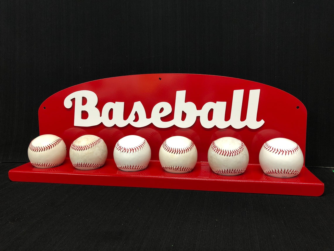 Baseball Display Shelf, Game Ball Wall Display, Baseball Holder - Etsy
