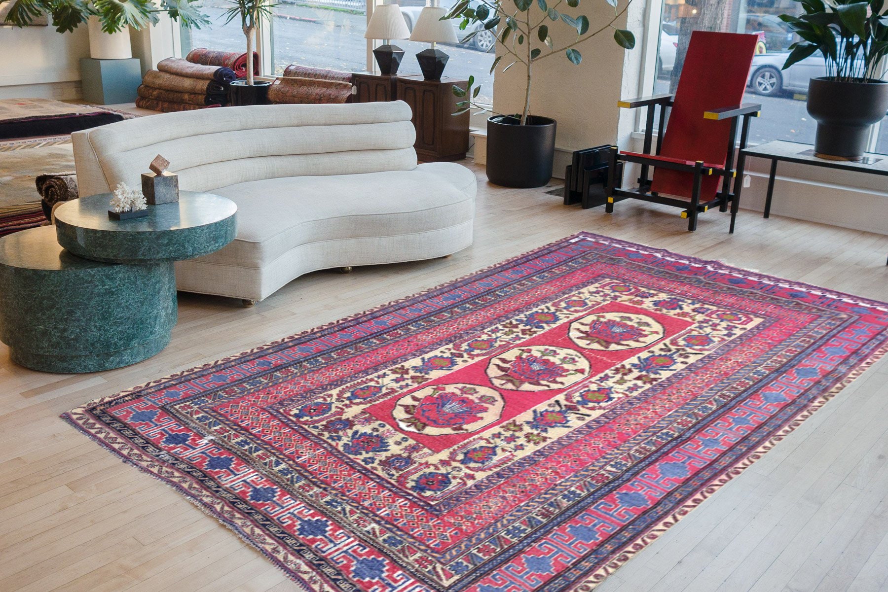 6x7 Feet Vintage Afghan Rug Handknotted RugTurkish Rug | Etsy