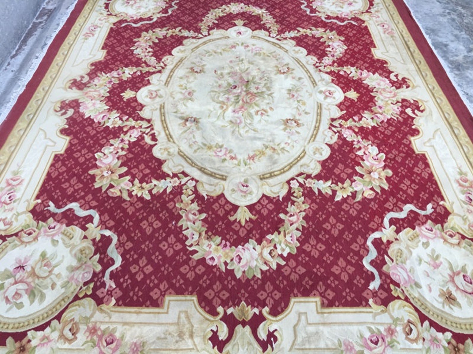 8x10 Feet French Style Aubusson Rug Hand Knotted Rug - Etsy