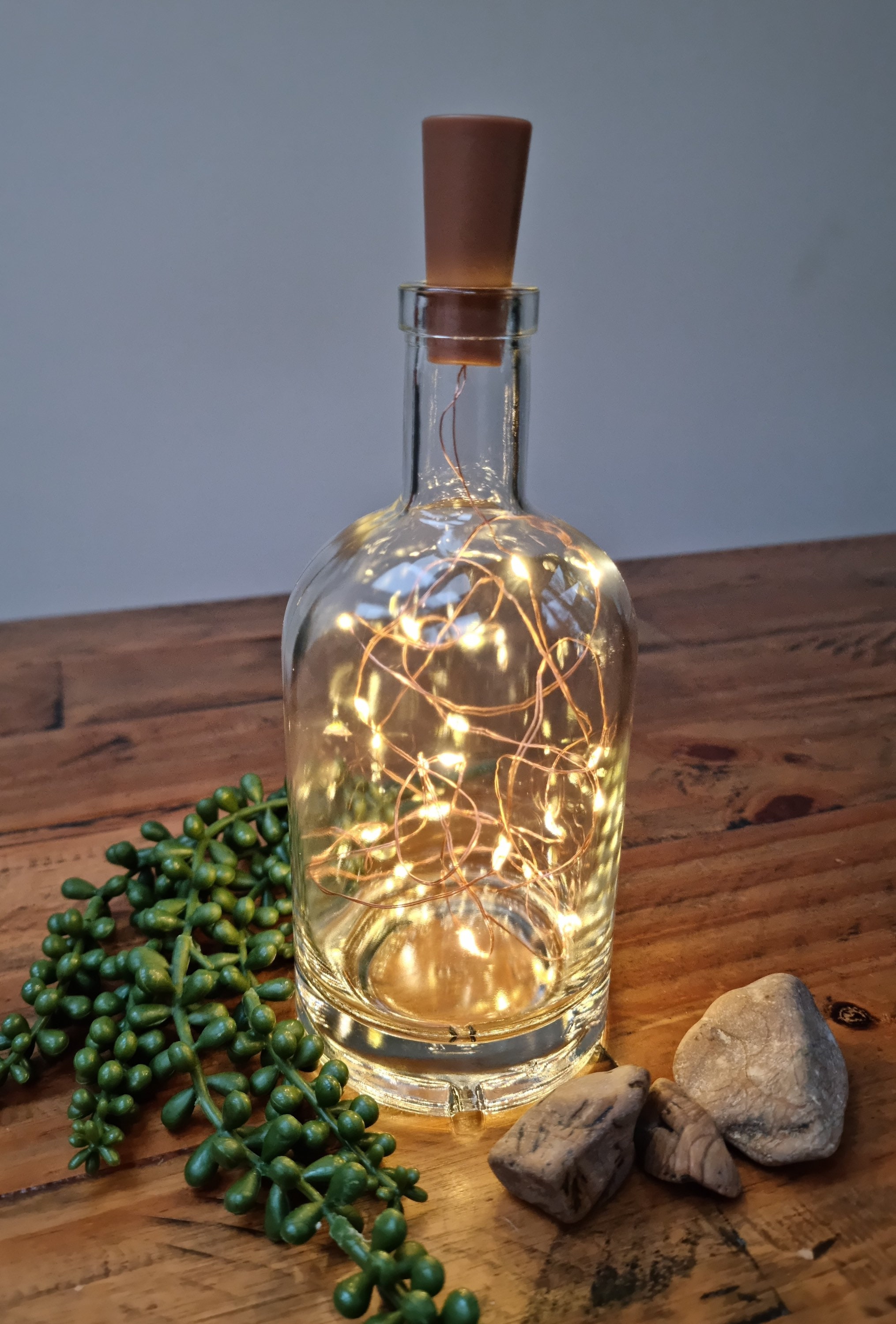 Copper Wire Firefly Fairy Glass Bottle With Warm Lights. - Etsy UK