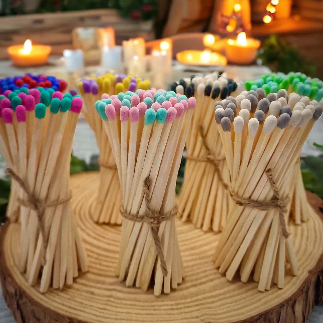 Luxury Long Coloured Mixed Matches Refill. 100mm/10cm/4 Inches. - Etsy UK